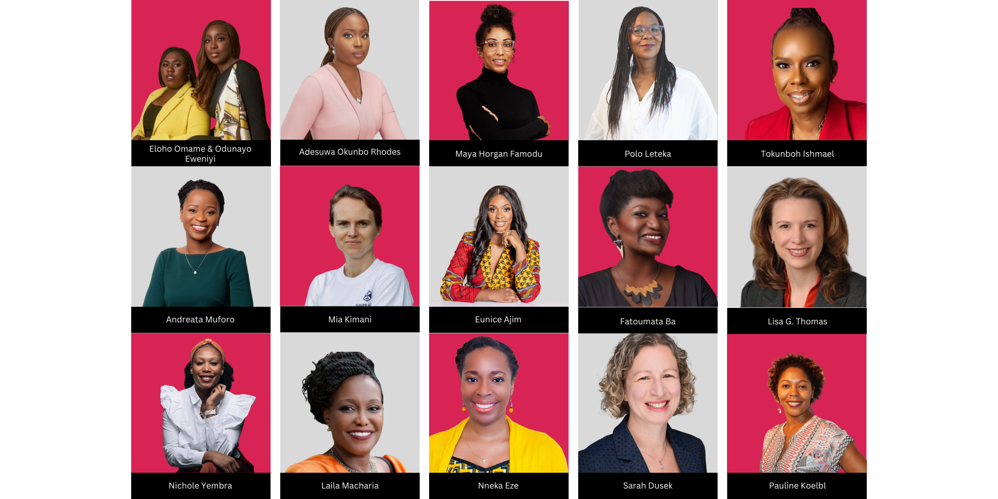 15 Female Led Venture Capital Startups Focused on Africa..